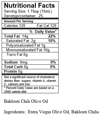 Baklouti Agrumato Fused Olive Oil – Nickel & Ore